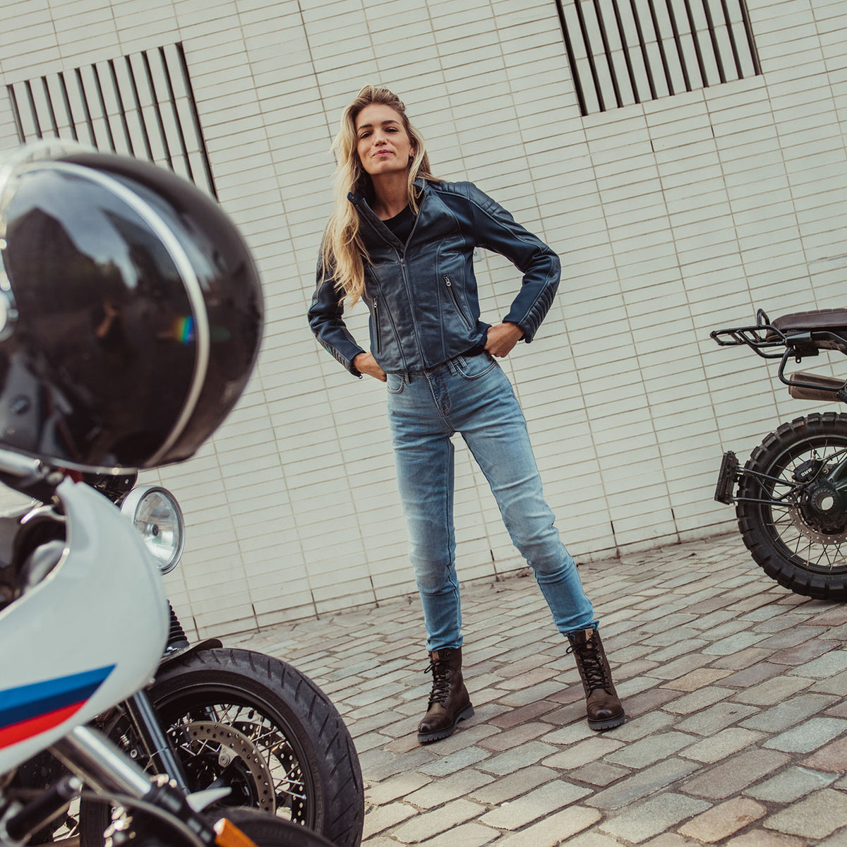 Coral Ladies Motorcycle Jacket | Full-leather style for fashionable ...